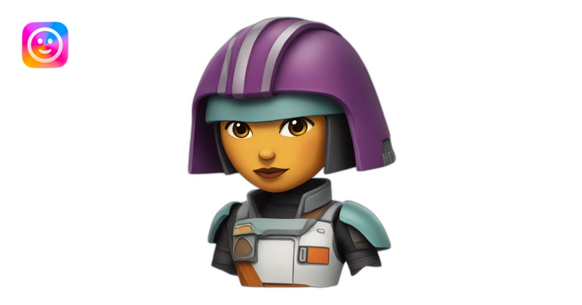Sabine from star wars emoji | AI Emoji Generator