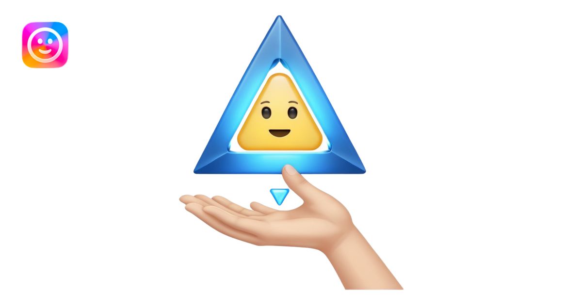 android hand holding a glowing blue triangle, Detroit Become Human ...