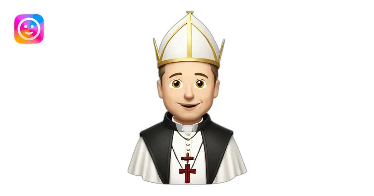 Elon Musk as the pope emoji | AI Emoji Generator