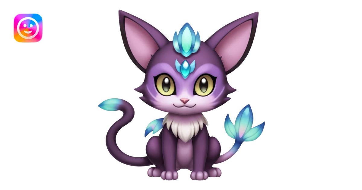 Smooth Soft Dark Pastel Meloetta-Purrloin-Gatomon-Trico-Pokémon-Digimon ...