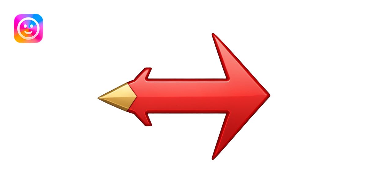 a red arrow pointing bad emoji | AI Emoji Generator