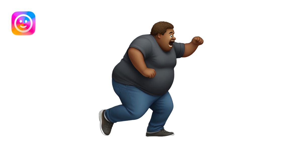 Fat person tripping on a rock emoji | AI Emoji Generator