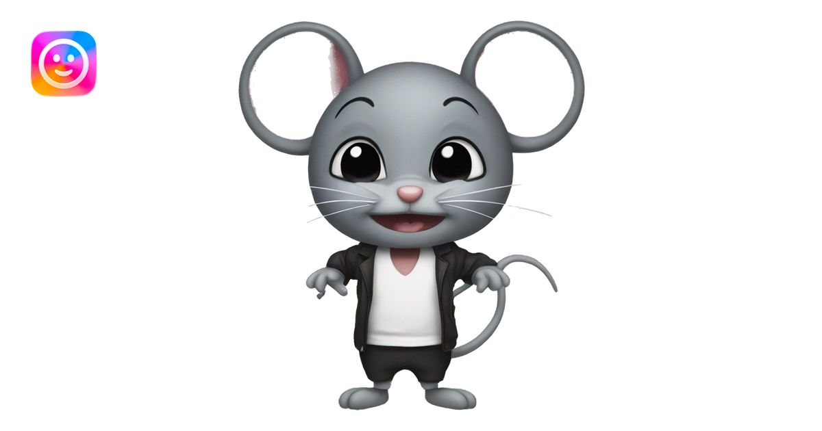 Baddie mouse emoji | AI Emoji Generator