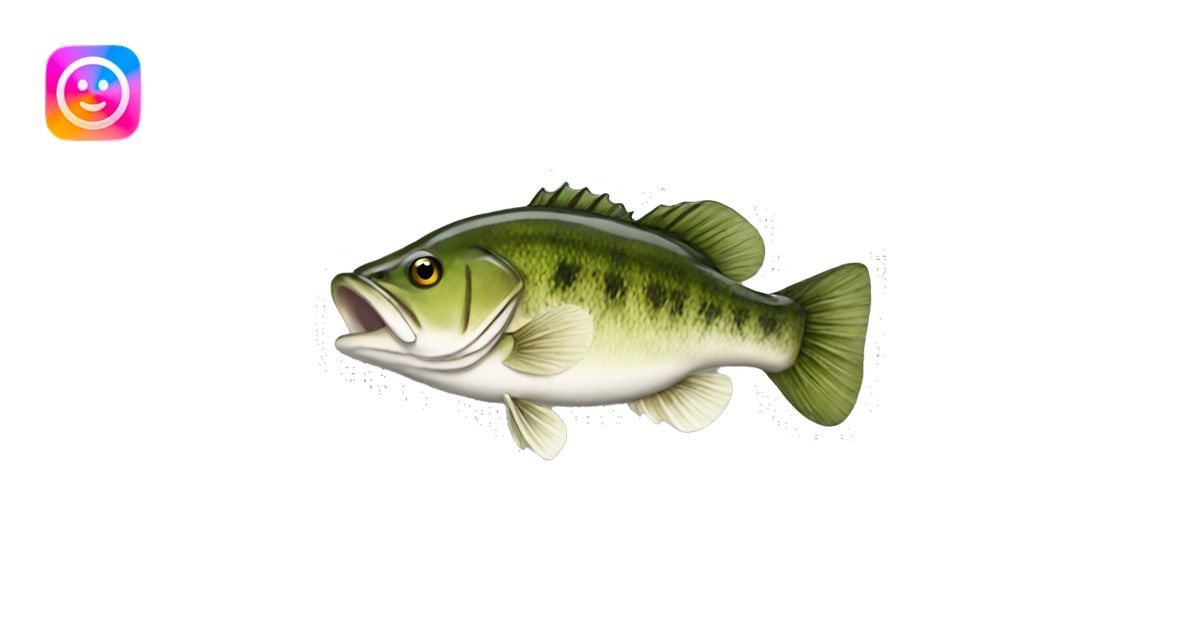 Largemouth Bass emoji | AI Emoji Generator