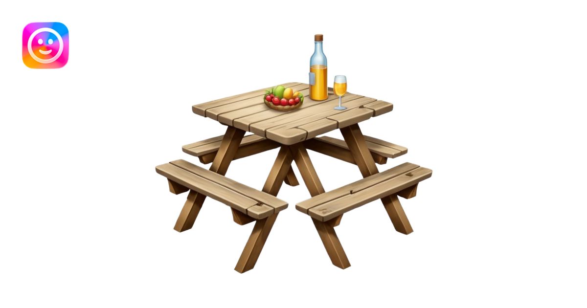 table of picnic emoji | AI Emoji Generator