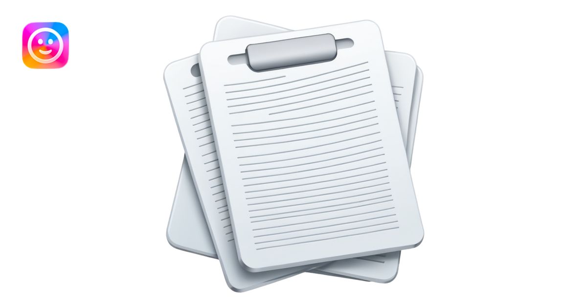 technical sheet emoji | AI Emoji Generator