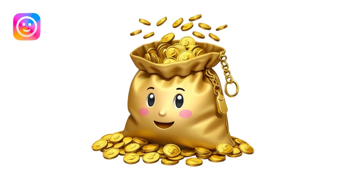 the small pouch should open so the coins come out of it, not closed ...