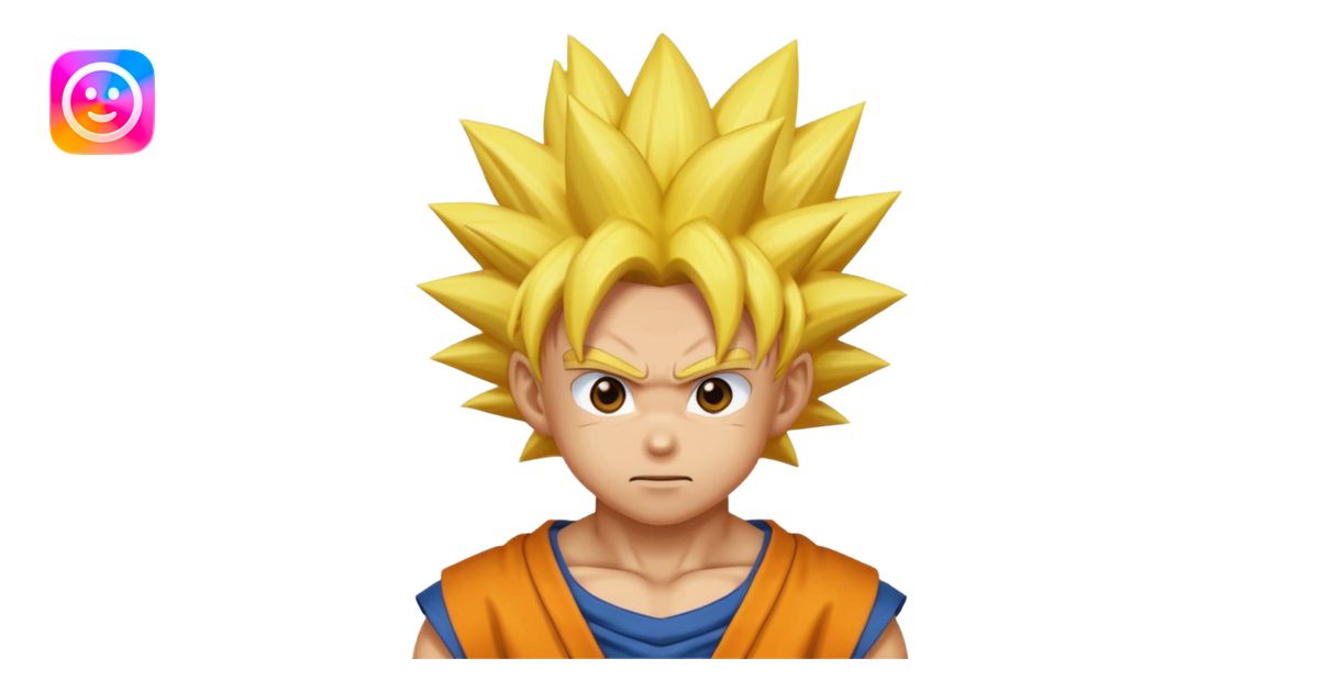Goku pelo amariyo emoji | AI Emoji Generator