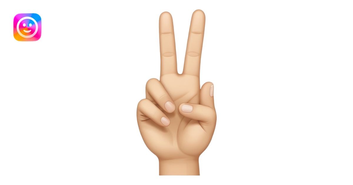 3 finger peace sign emoji | AI Emoji Generator