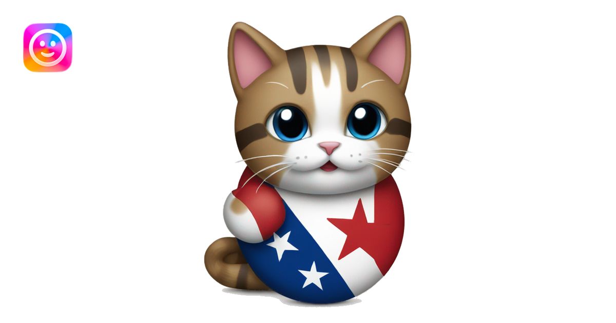 cat hugging texas flag emoji | AI Emoji Generator