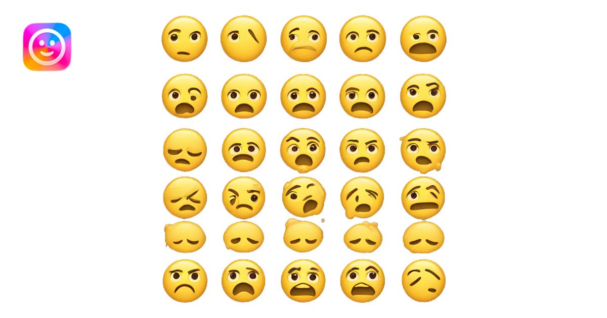 Standard yellow emoji blushing and sweating emoji | AI Emoji Generator