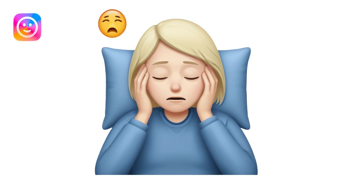 Sleep problems emoji | AI Emoji Generator