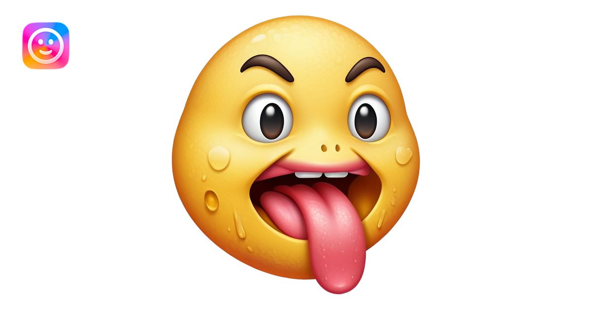 Freaky tongue emoji | AI Emoji Generator