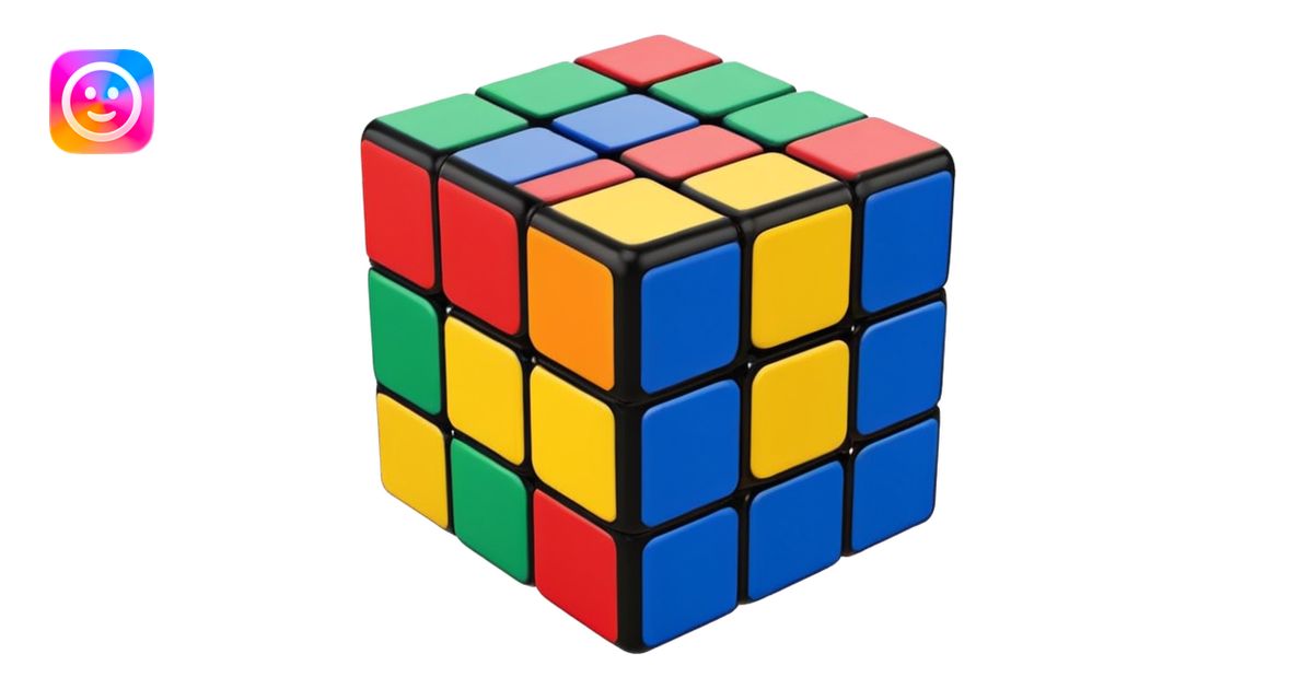 Cubo de rubik emoji | AI Emoji Generator