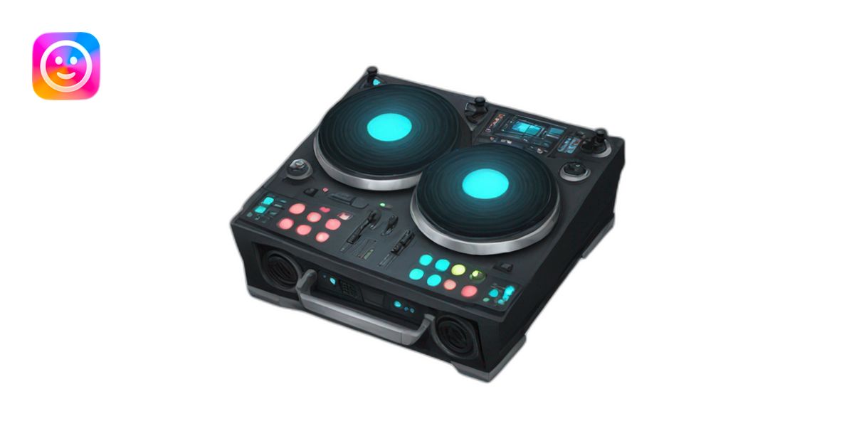 Dj party in aliens emoji | AI Emoji Generator
