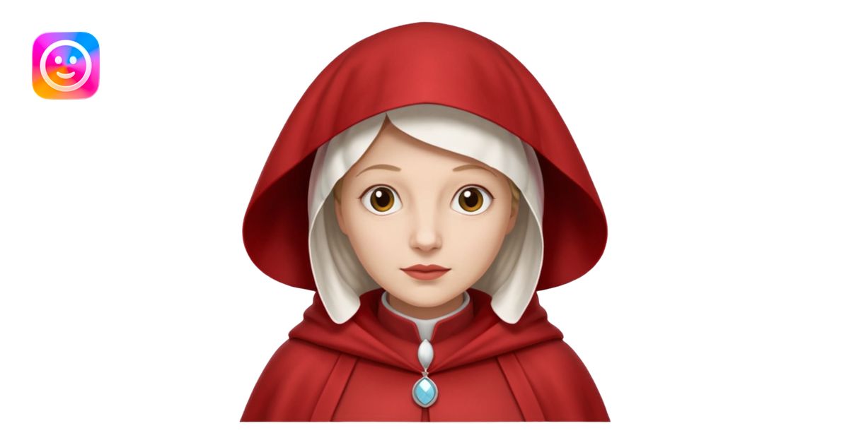 mujer de la portada de el libro el cuento de la criada emoji | AI Emoji ...
