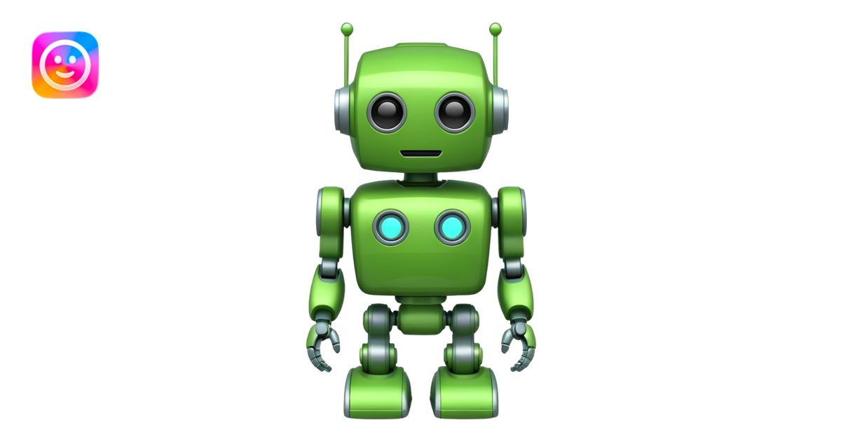 green robot toy emoji | AI Emoji Generator