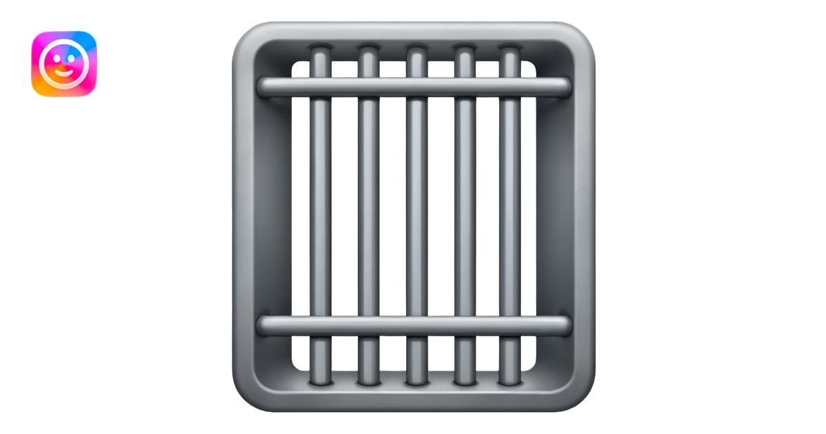 generate realistic prison cell bars emoji | AI Emoji Generator