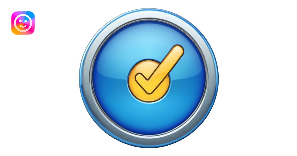 Verification badge emoji | AI Emoji Generator