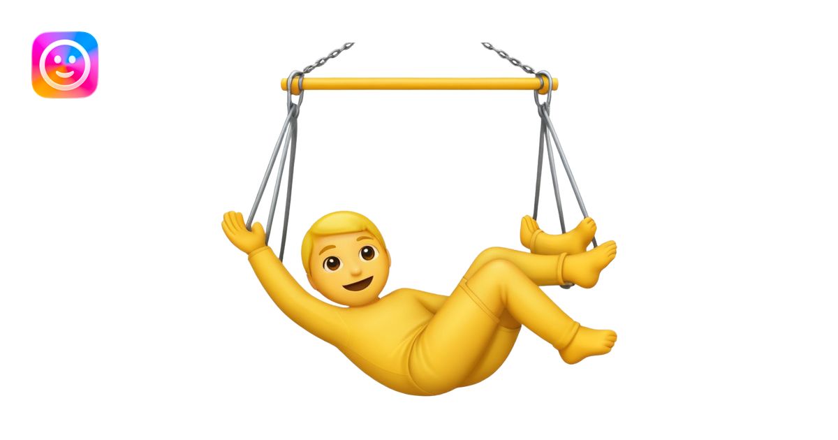happy emoji laying down swinging feet behind emoji | AI Emoji Generator