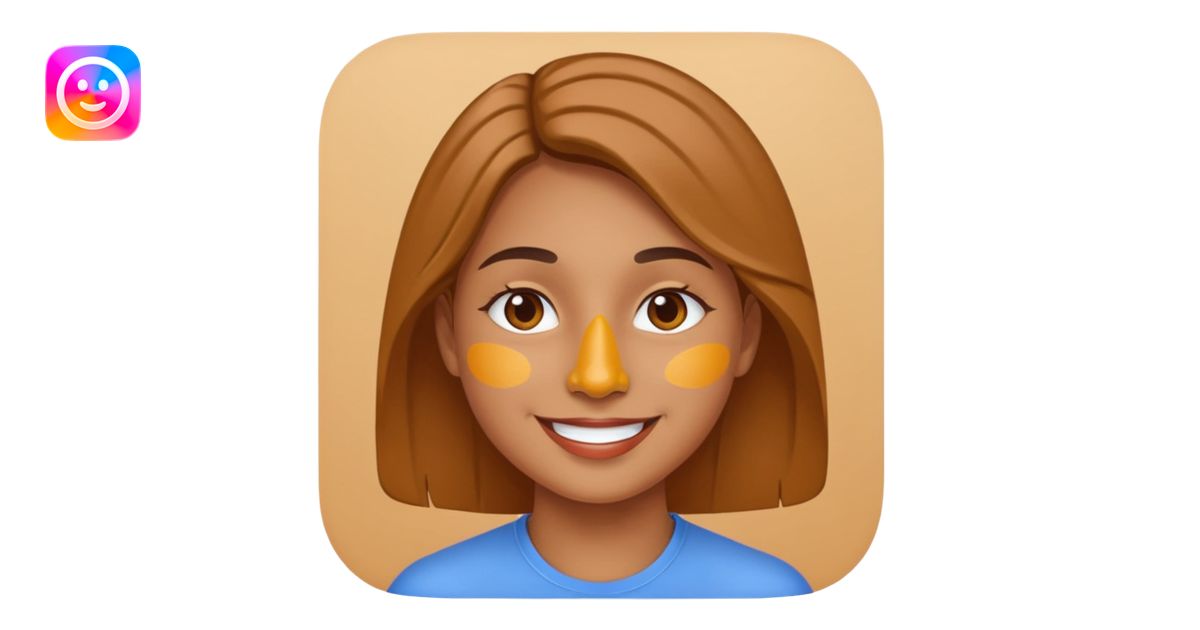Paint on only nose, half body, ellipse shape face. emoji | AI Emoji ...