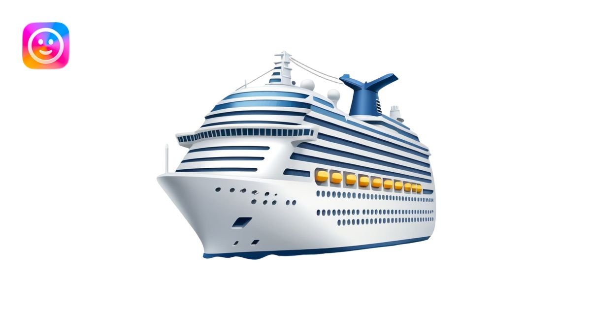 Cruise ship emoji | AI Emoji Generator
