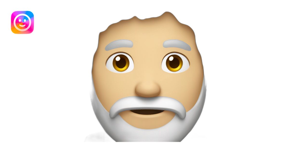 Hyperactive chaotic white guy with brown hair and grey beard. emoji ...