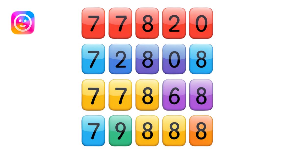 7 numbers emoji | AI Emoji Generator
