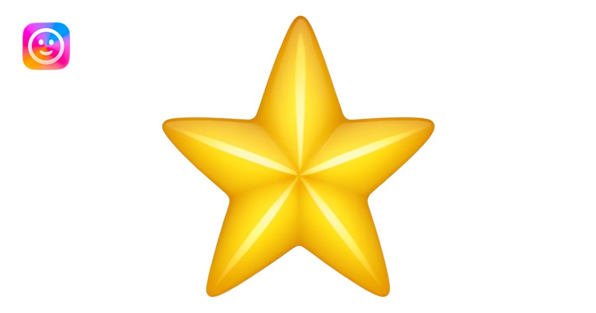 yellow star emoji | AI Emoji Generator