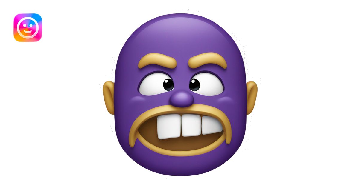 Grimace emoji | AI Emoji Generator
