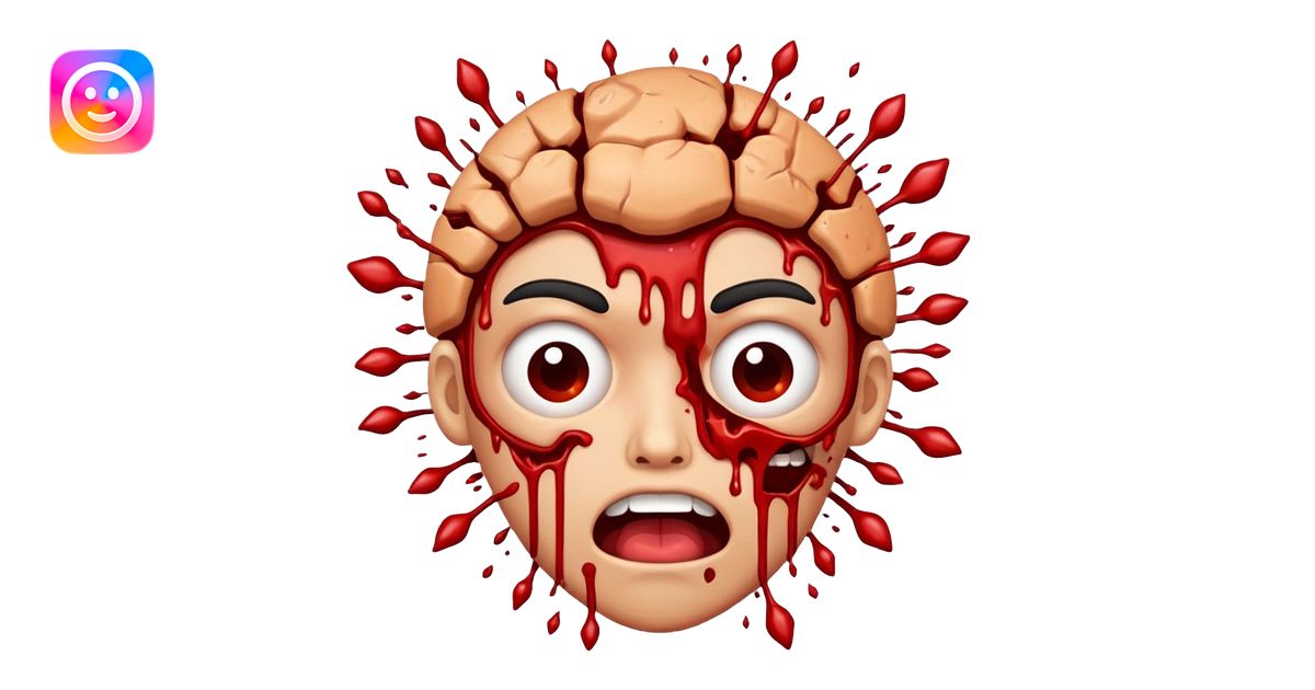 exploding head emoji | AI Emoji Generator