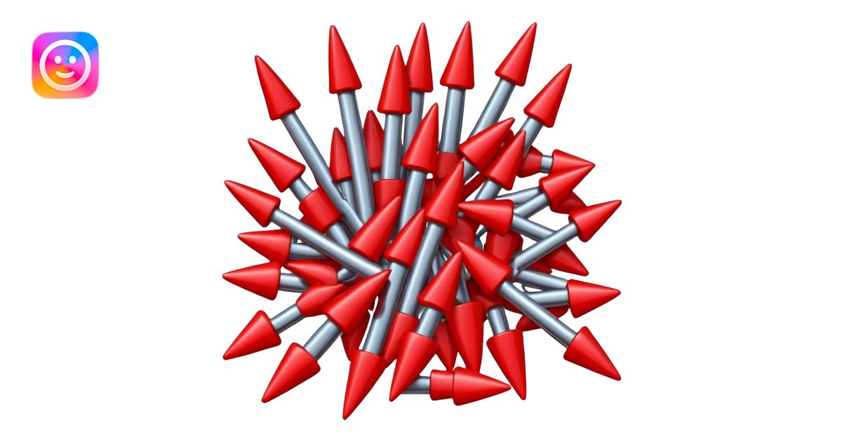 red pins emoji | AI Emoji Generator