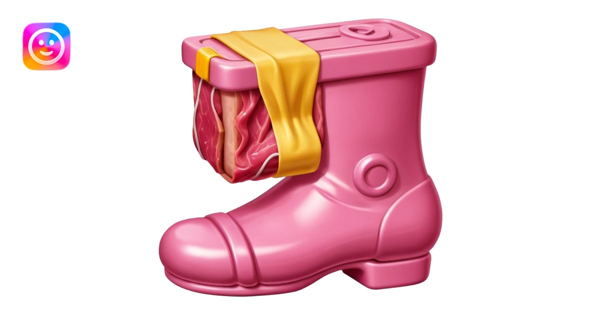 Jeff Koons style spam meat foot sculpture emoji | AI Emoji Generator