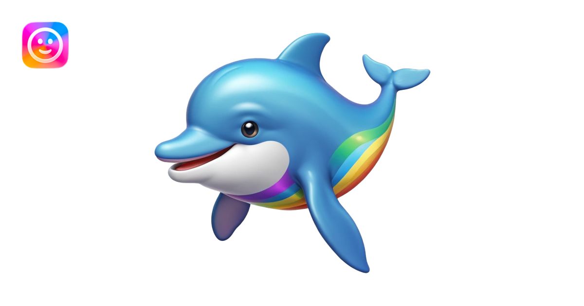 A gay dolphin emoji | AI Emoji Generator