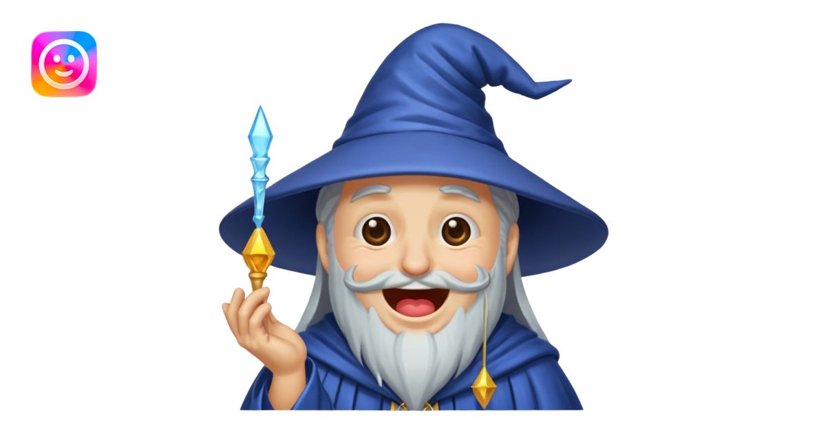 wizard who is laughing and crying at the same time emoji | AI Emoji ...