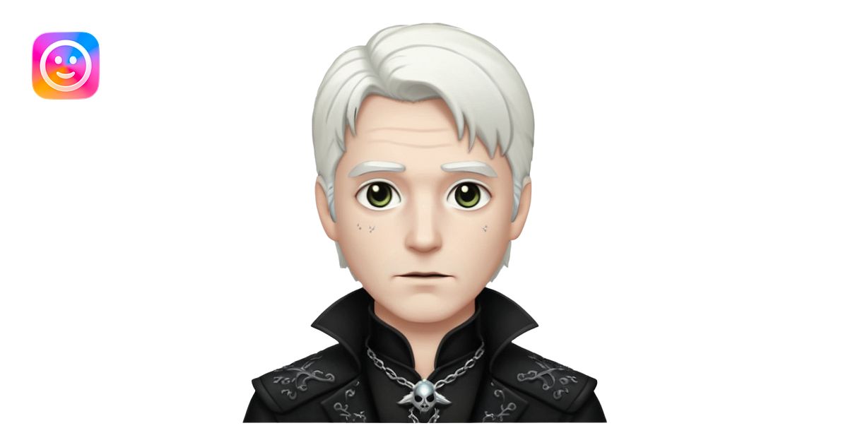 Van Helsing (Male) from Dracula with white hair, black sequin outfit ...