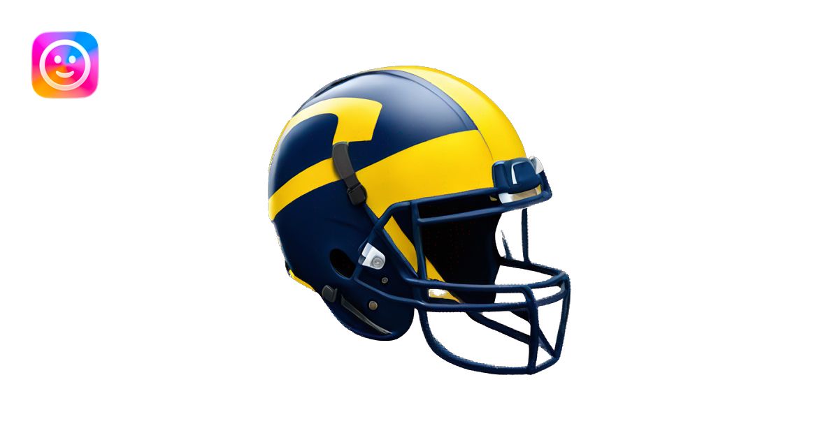 University of Michigan wolverines football helmet emoji | AI Emoji ...