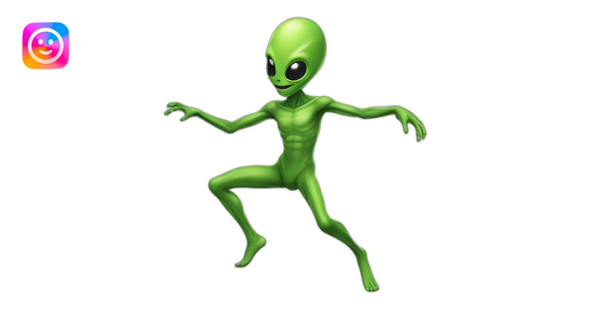 dancing alien emoji | AI Emoji Generator