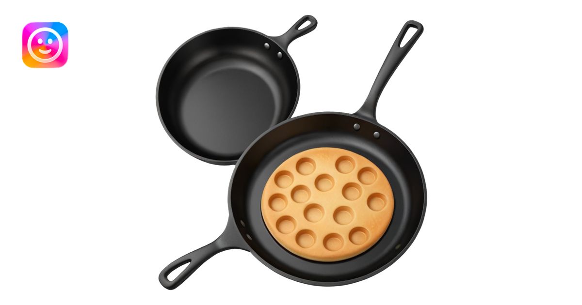 Black Fry Pan emoji | AI Emoji Generator