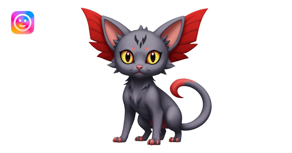 Noibat-Lykoi-Sphynx-Nargacuga-Litten-Torracat-fusion-Fakemon-Pokémon ...