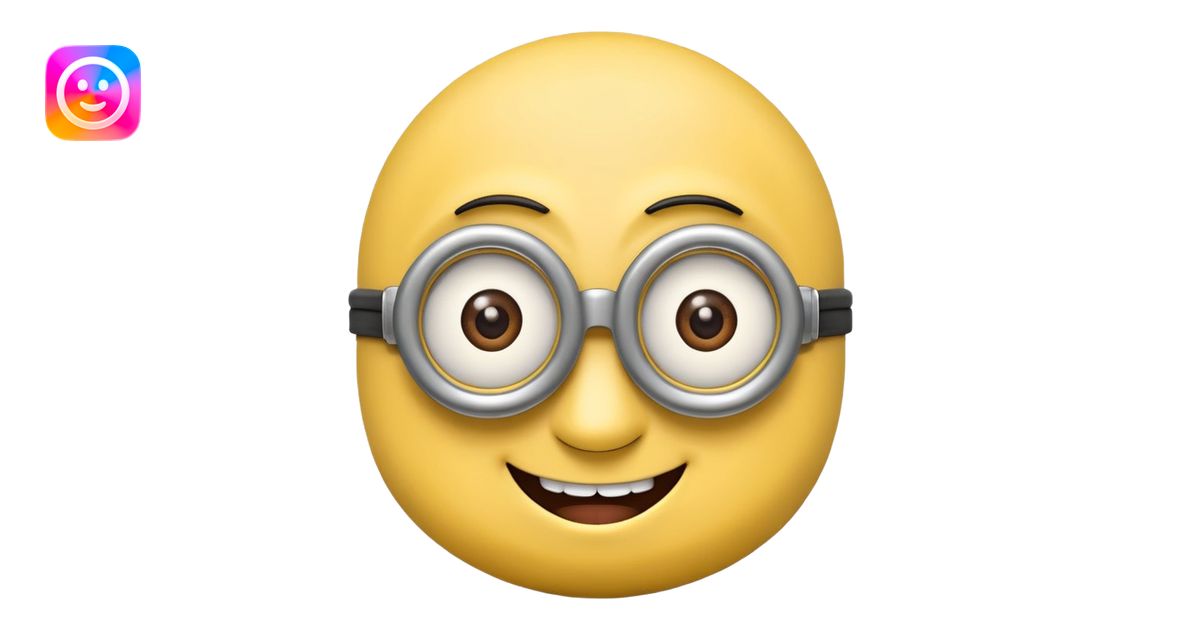 Minion emoji with a round head like normal emojis and a smurk 😏 emoji ...