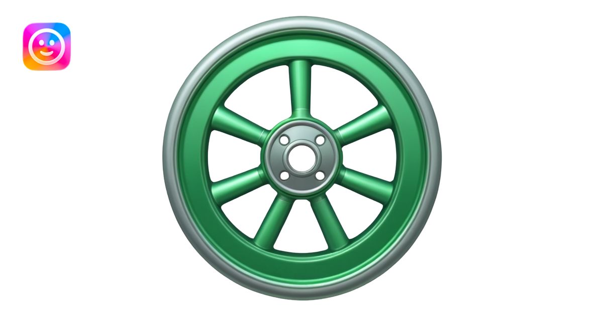 green glider wheel emoji | AI Emoji Generator