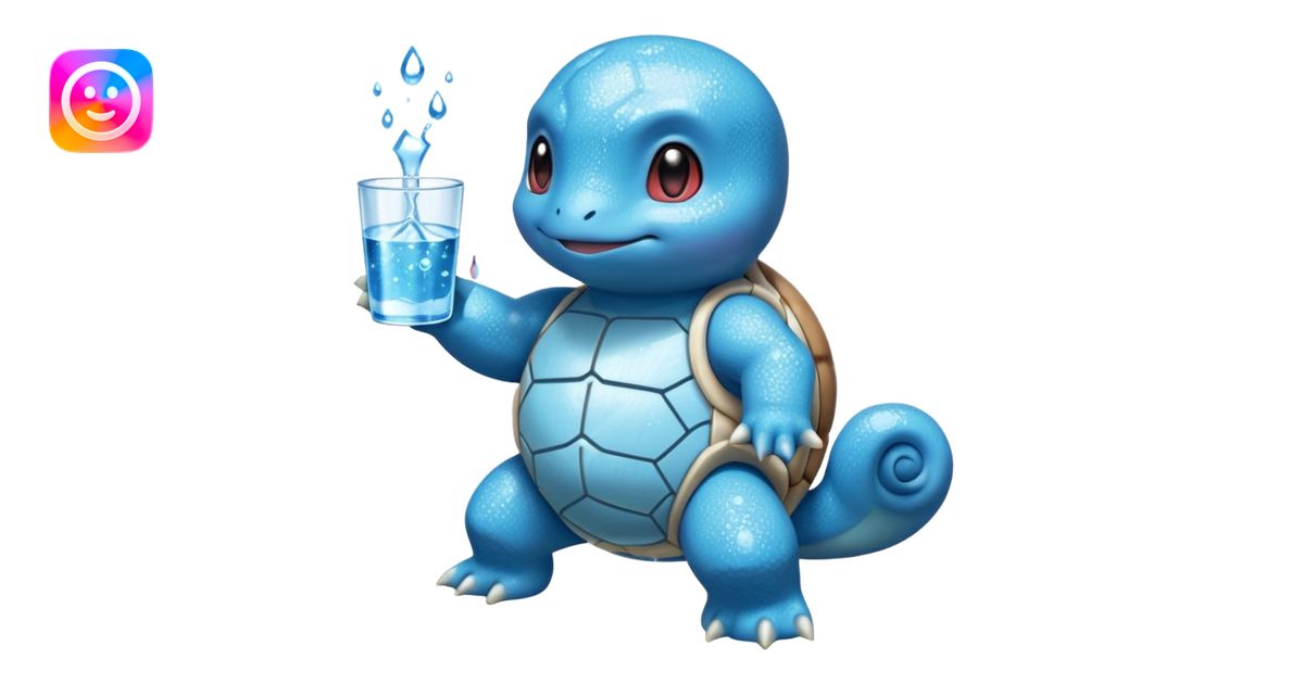 glitter pokemon squirtle emoji | AI Emoji Generator