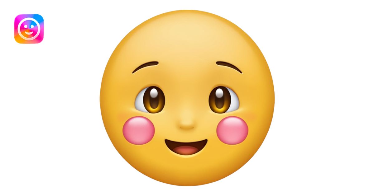Cute Blushing emoji emoji | AI Emoji Generator