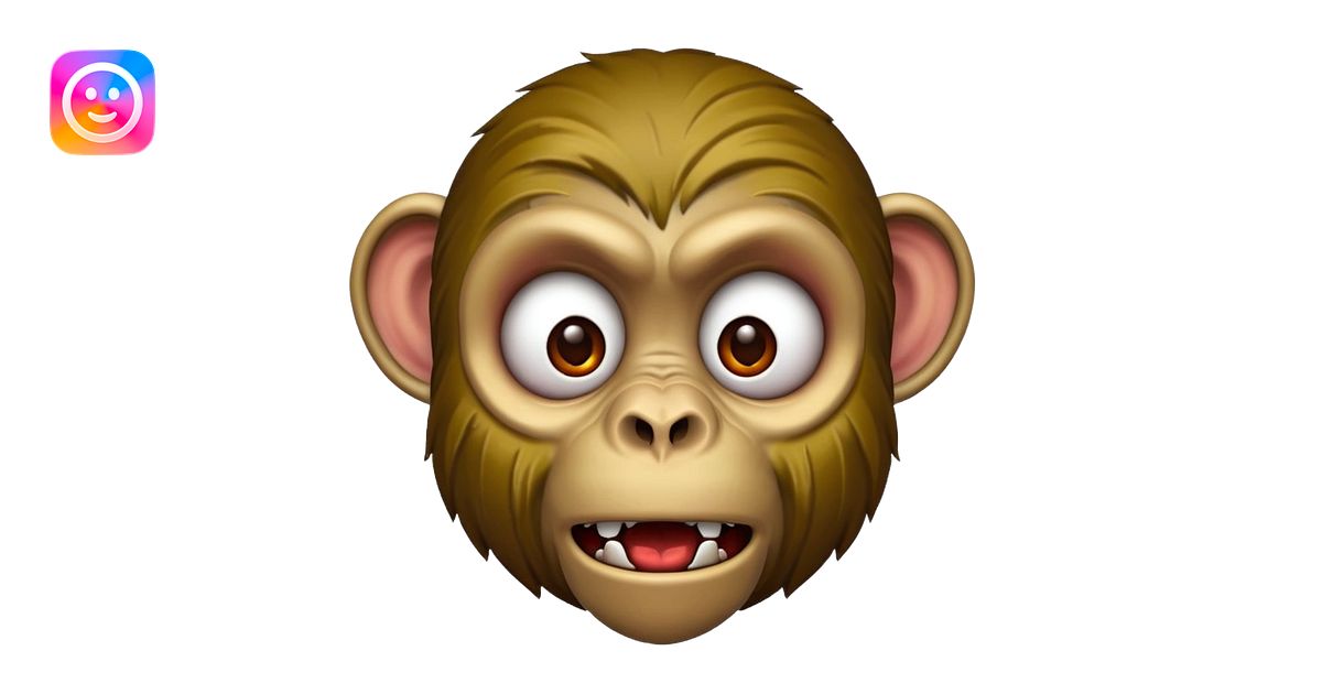 Zombie monkey face emoji | AI Emoji Generator