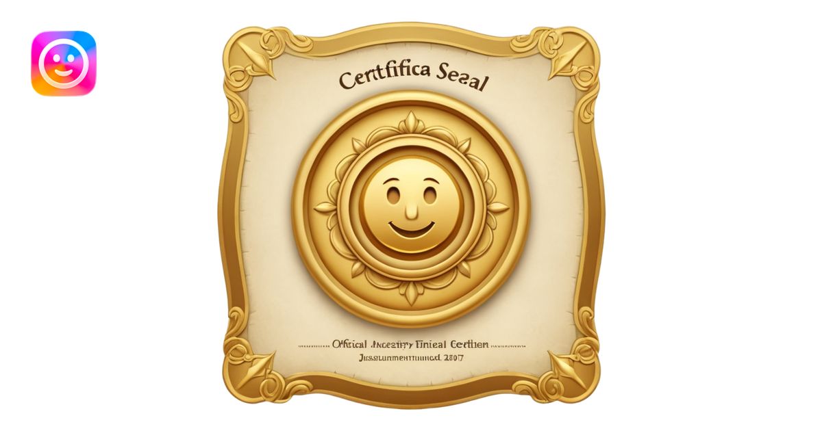Certificado emoji | AI Emoji Generator