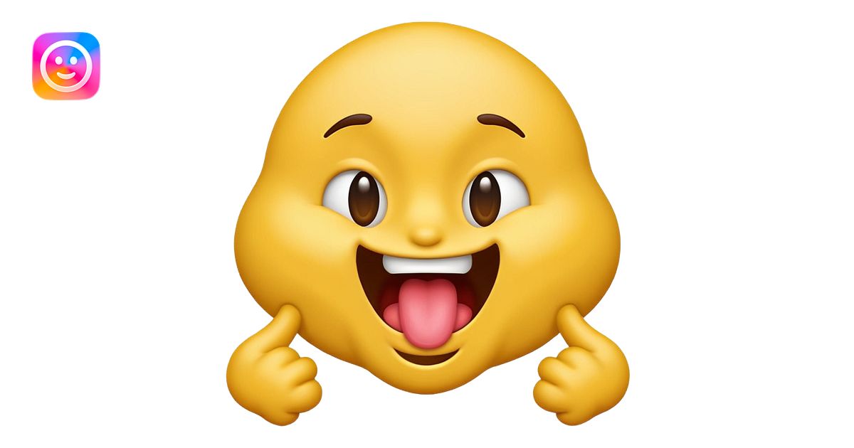 emoji shaking head side to side and shaking tongue side to side out of ...