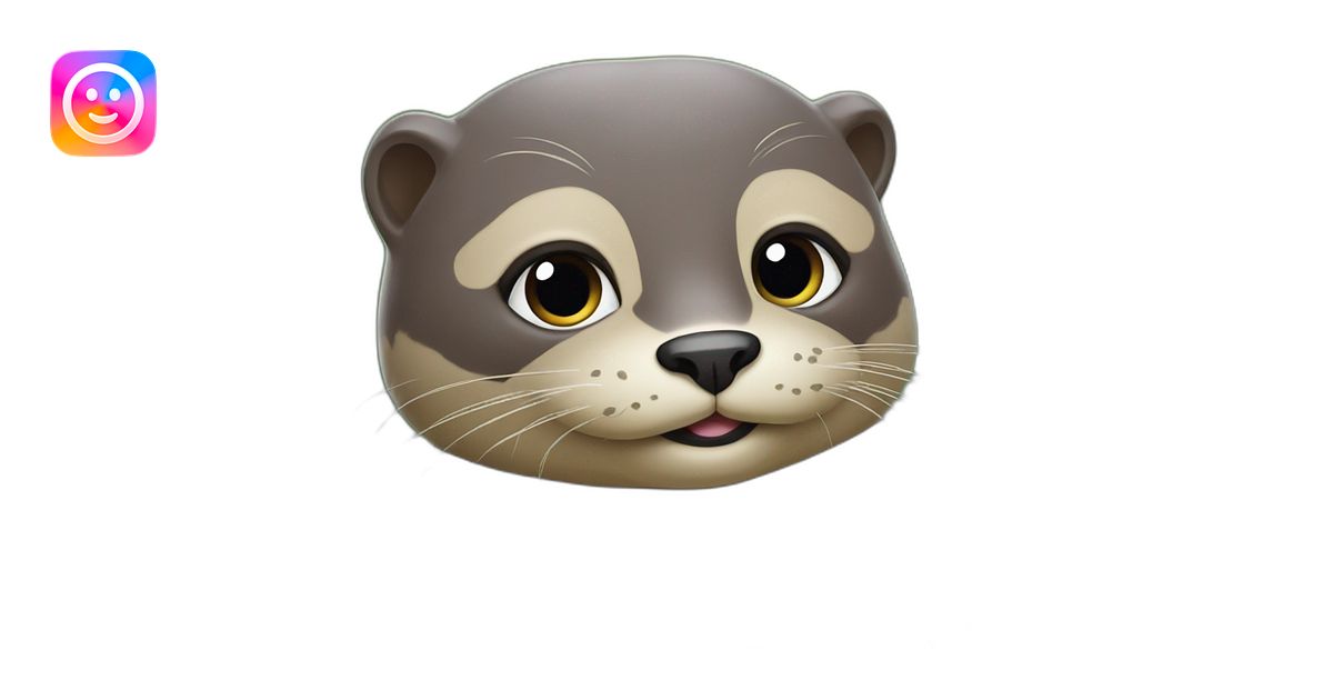 Chat sur un loutre emoji | AI Emoji Generator
