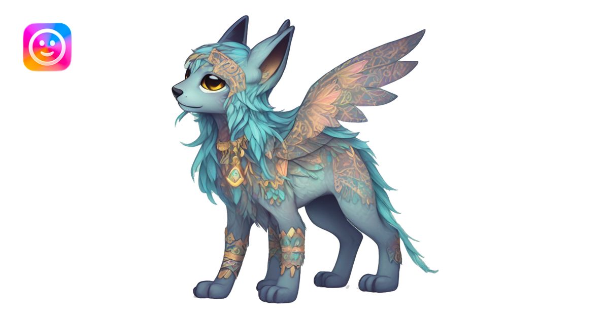 cute Kawaii edgy ethereal shy epic fantasy animal fursona Fionbri ...