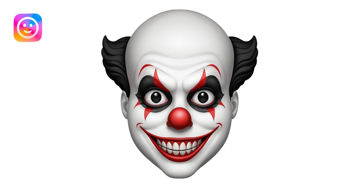 Art the clown emoji | AI Emoji Generator